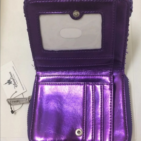 Loungefly | Other | Disney Loungefly Potion Purple Sequin Wallet | Poshmark